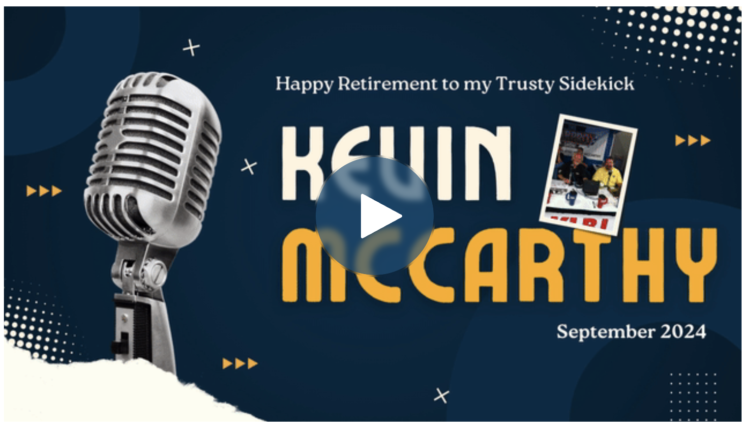 We Say Goodbye To My Trusty Sidekick, Kevin McCarthy
